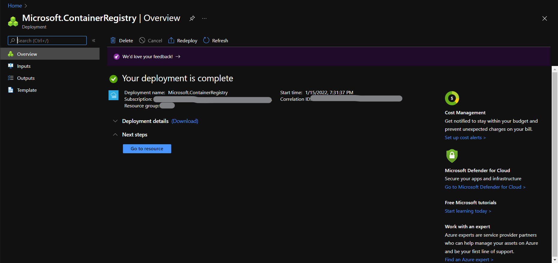 Microservices in Go: Part – VIII: Deploy to Azure using ACR & App ...